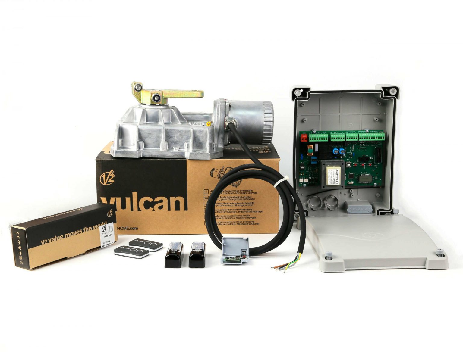 Cổng tự động âm sàn Vulcan V2 230V - nhập khẩu động bộ 100% Italia