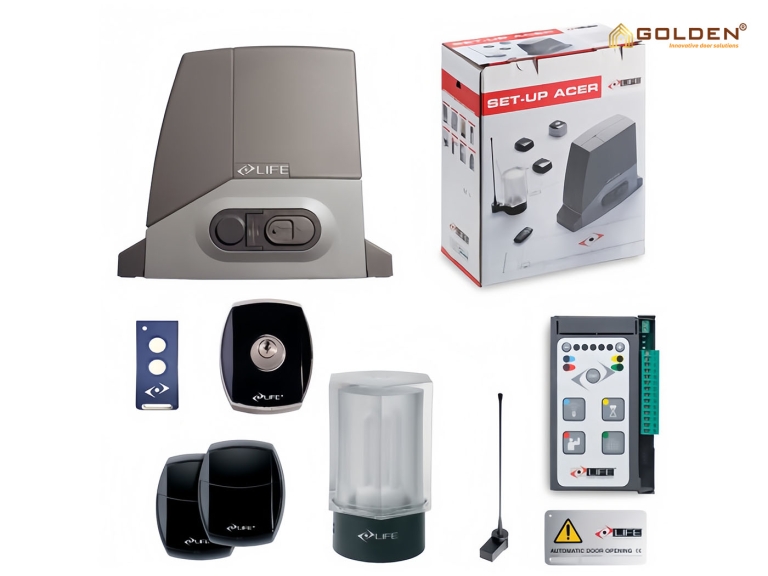 Cổng trượt tự động Life AC8R DL 800kg chính hãng, bảo hành 36 tháng