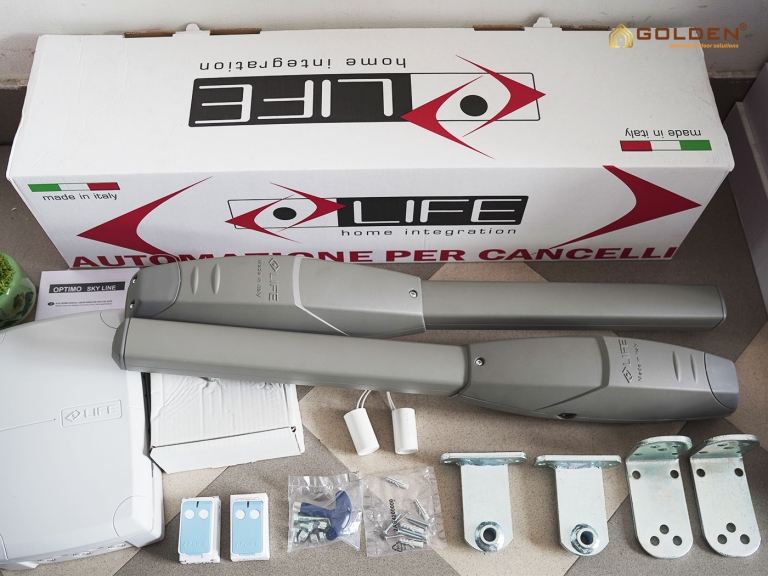 Cổng tự động tay đòn Life OP3 SKY 350kg chính hãng